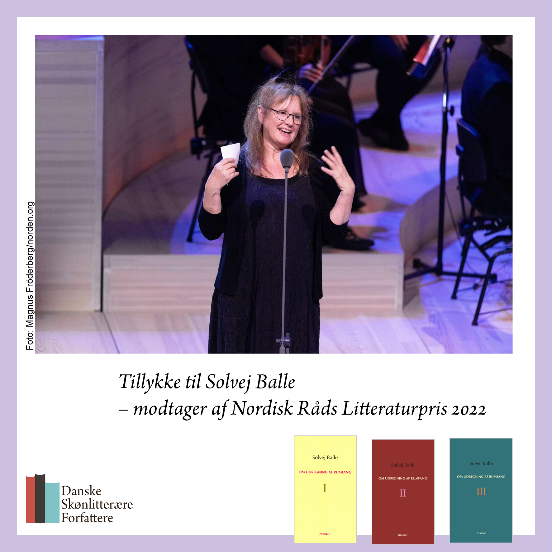 Solvej Balle modtager Nordisk Råds Litteraturpris 2022 ⋆ Danske ...